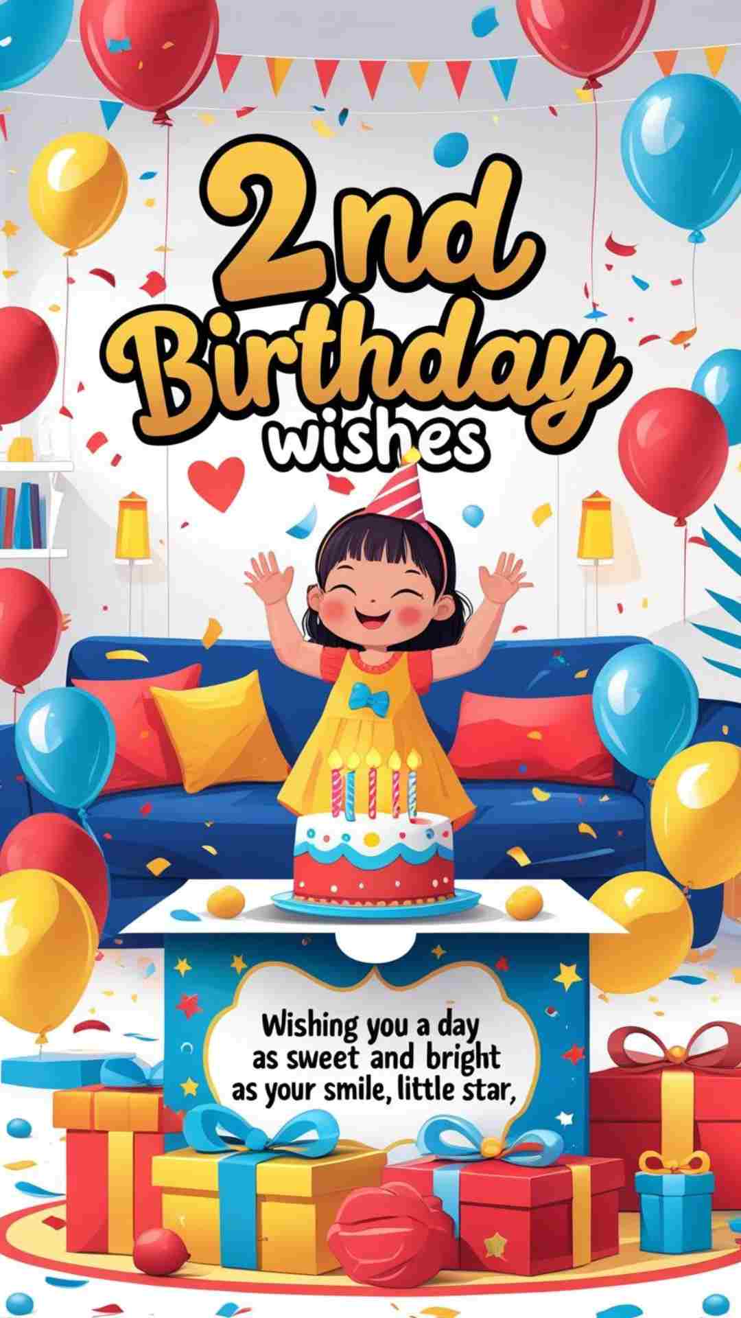 200+ Funny & Creative 2nd Birthday Wishes - Wishesprovider