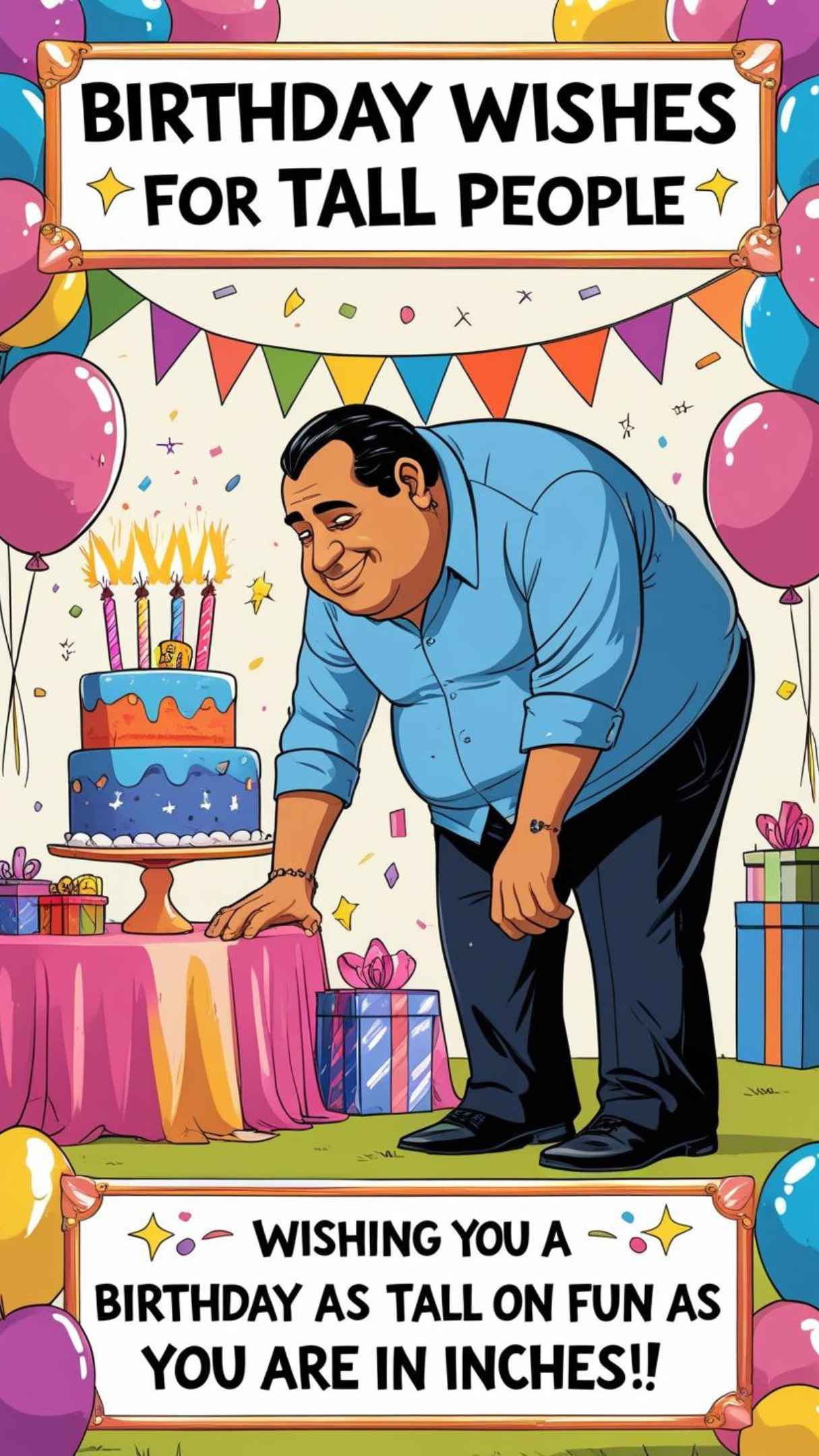 200+ Funny & Creative Birthday Wishes for a Tall Guy - Wishesprovider
