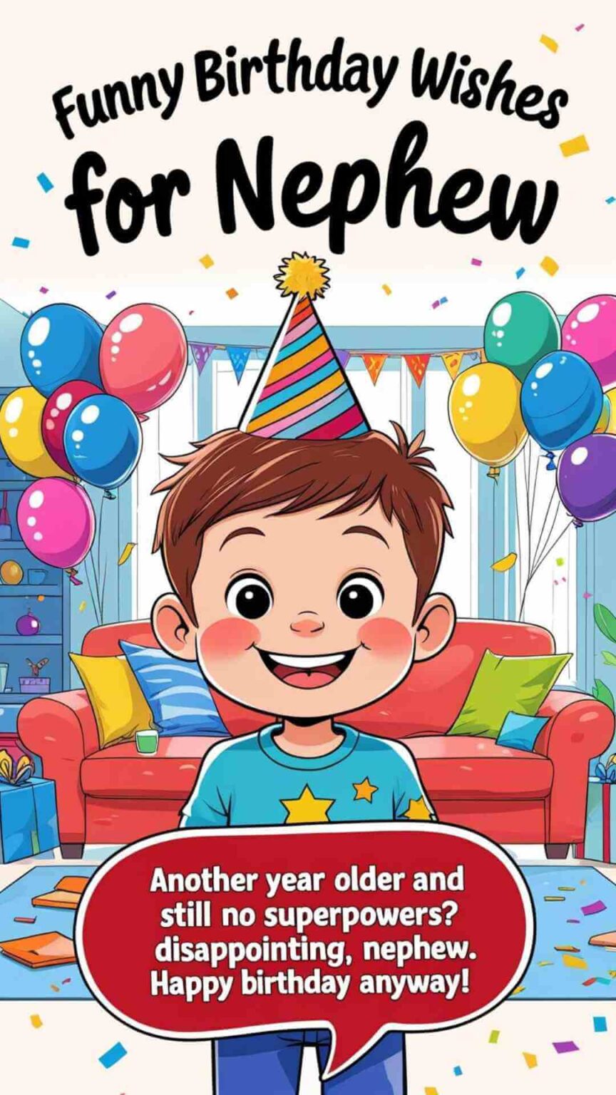 200+ Funny & Creative Birthday Wishes for Nephew - Wishesprovider