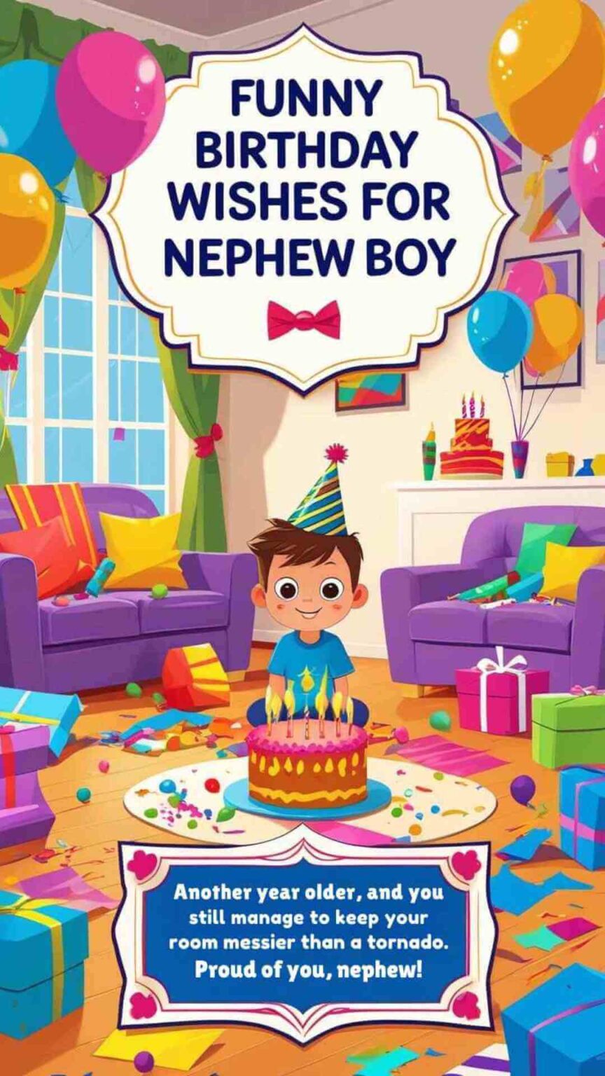 200+ Funny & Creative Birthday Wishes for Nephew - Wishesprovider