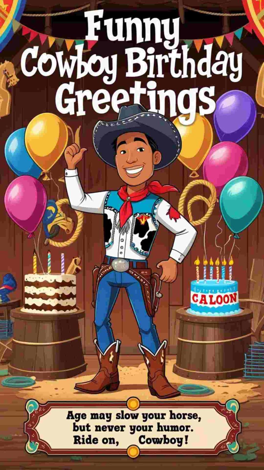 200+ Funny & Creative Cowboy Birthday Wishes - Wishesprovider