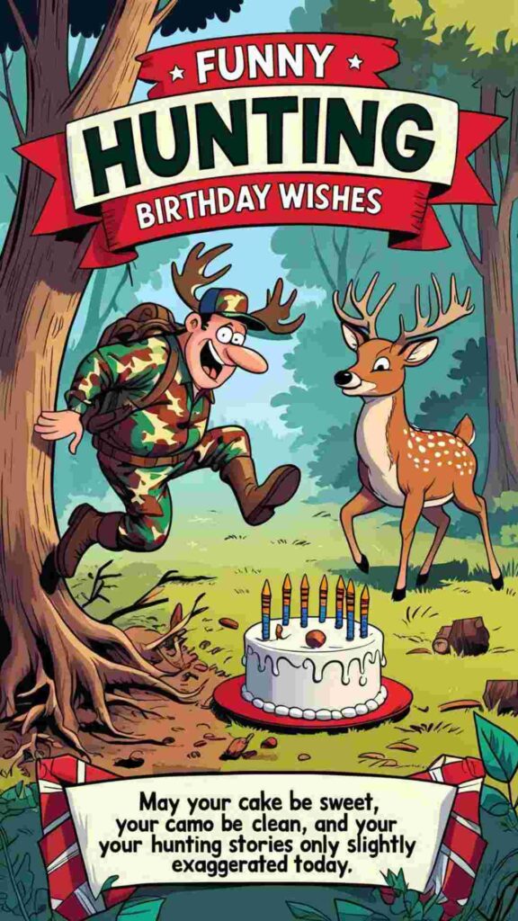 200+ Funny & Creative Hunting Birthday Wishes - Wishesprovider