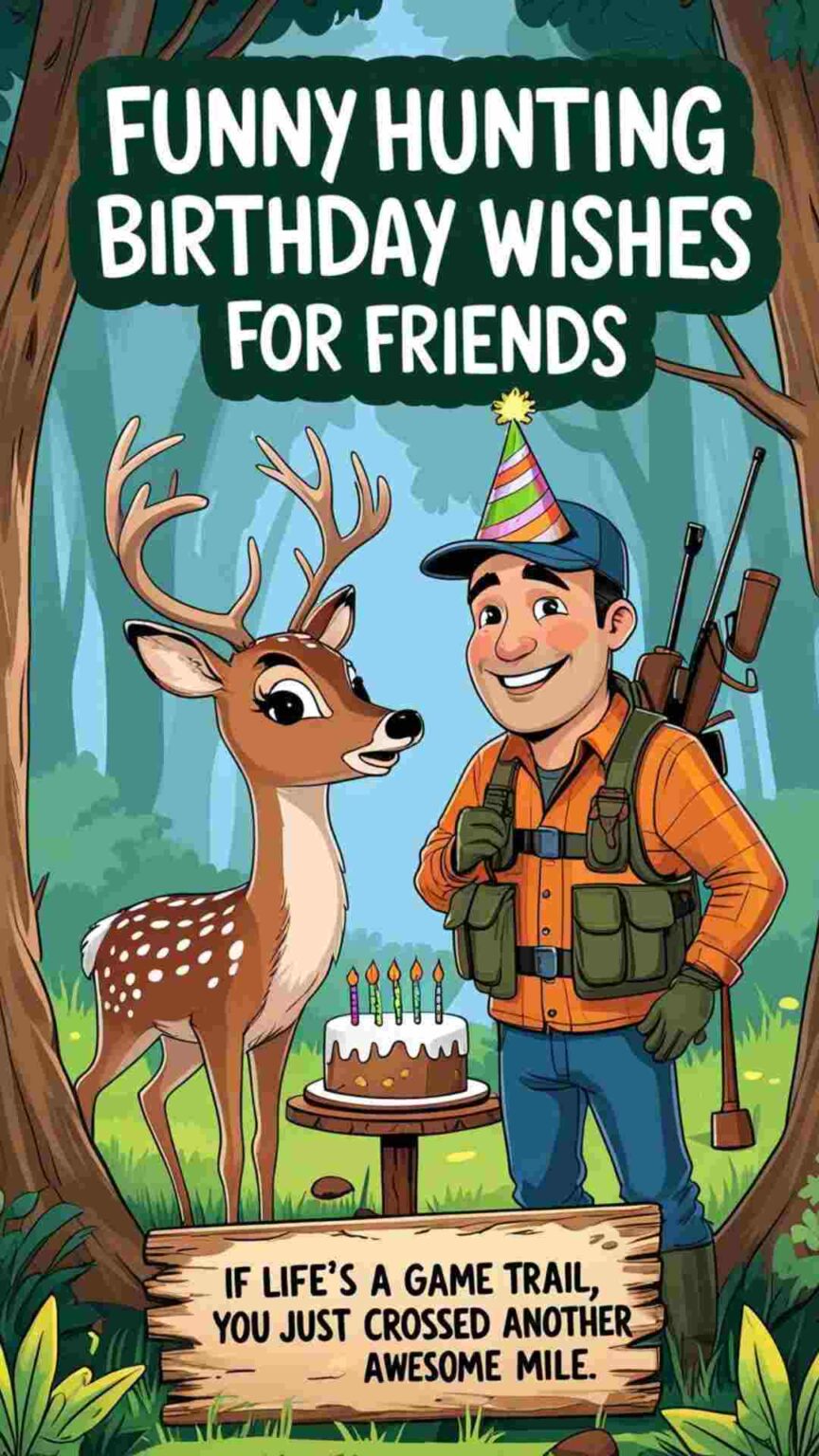 200+ Funny & Creative Hunting Birthday Wishes - Wishesprovider