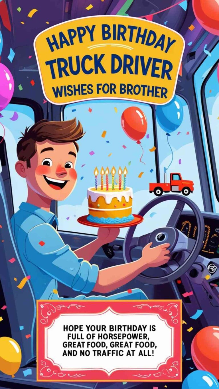 199+ Happy Birthday Wishes for Truck Driver - Wishesprovider