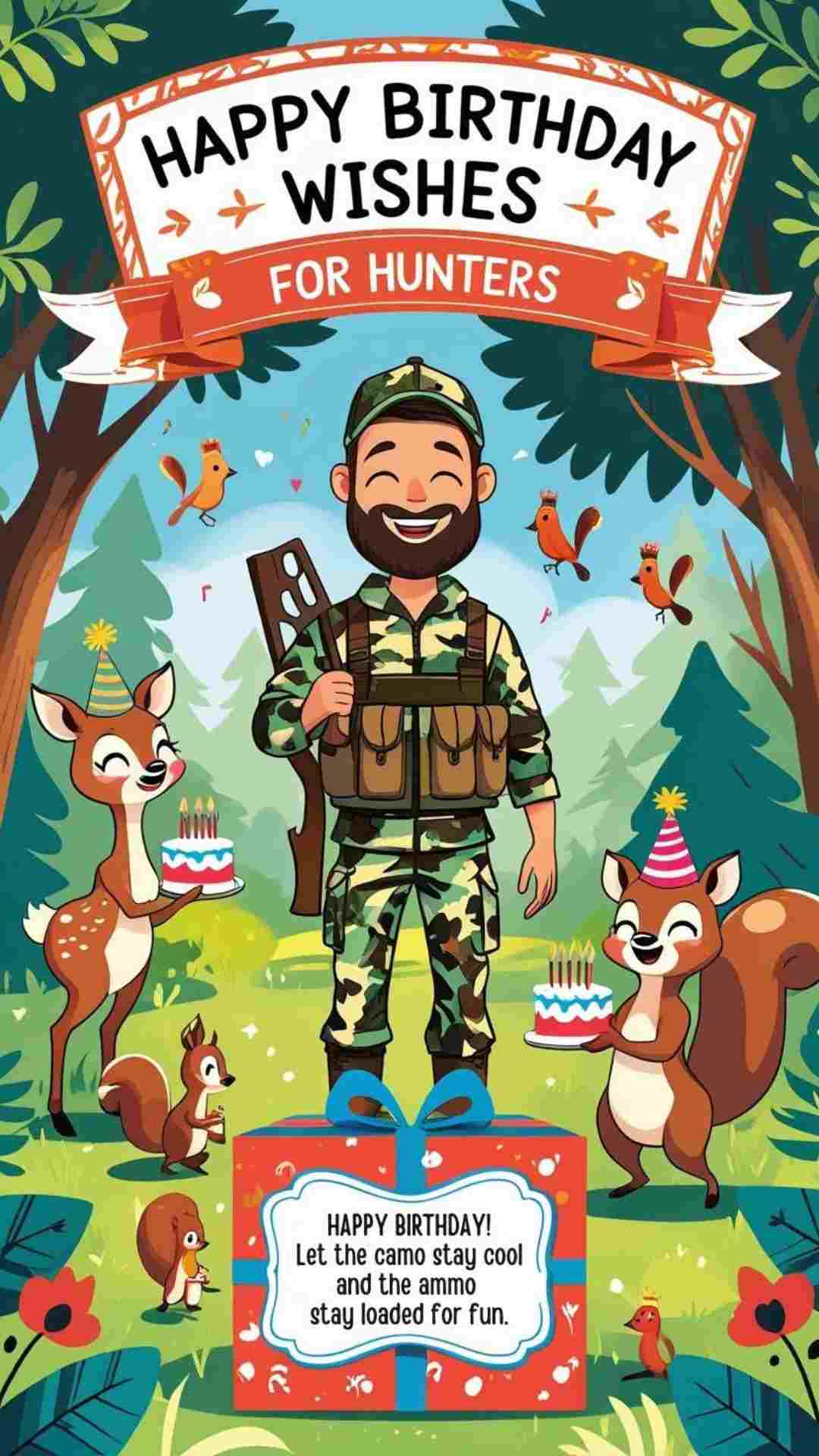 200+ Funny & Creative Hunting Birthday Wishes - Wishesprovider