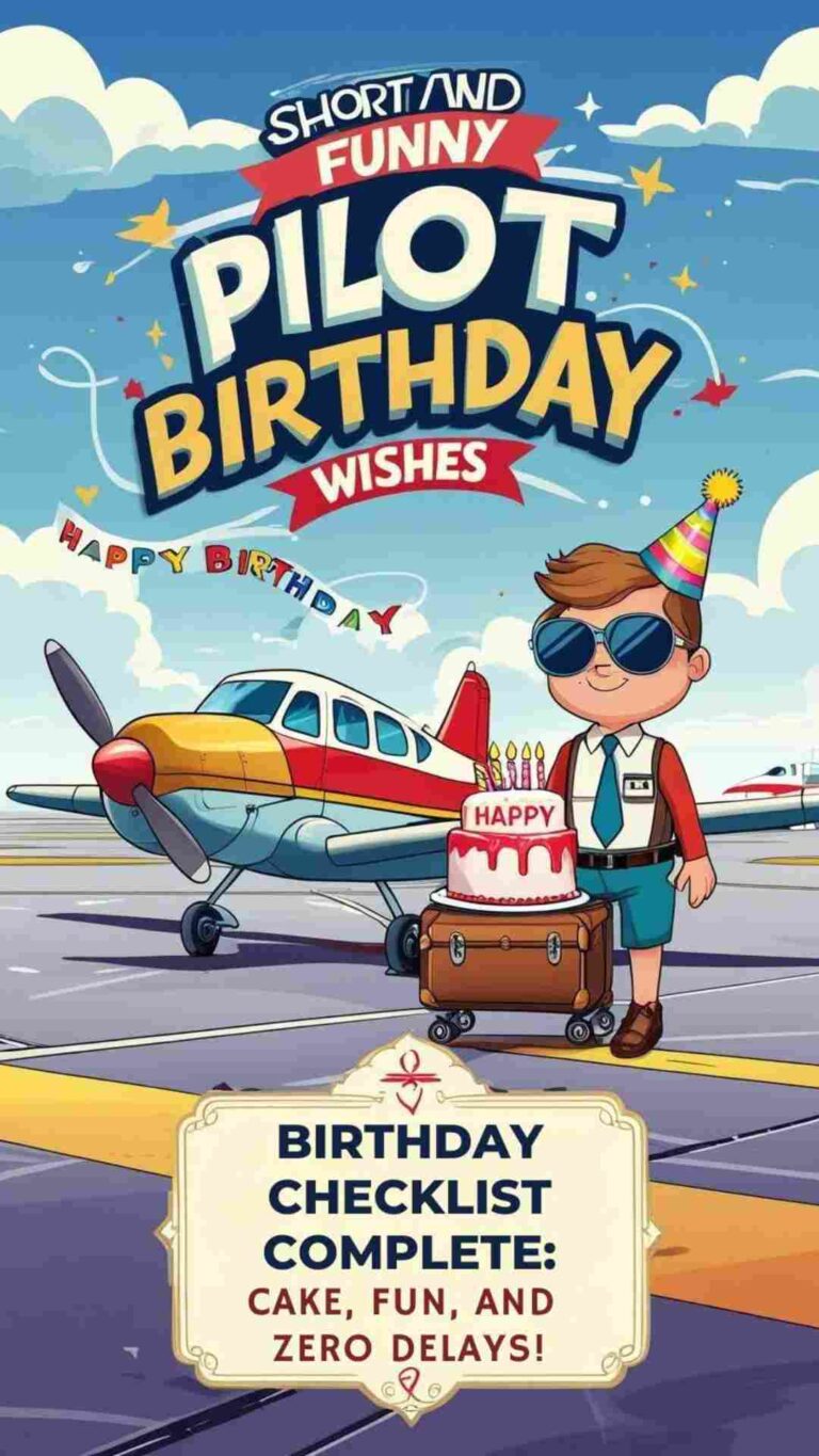 200+ Funny & Creative Pilot Birthday Wishes - Wishesprovider