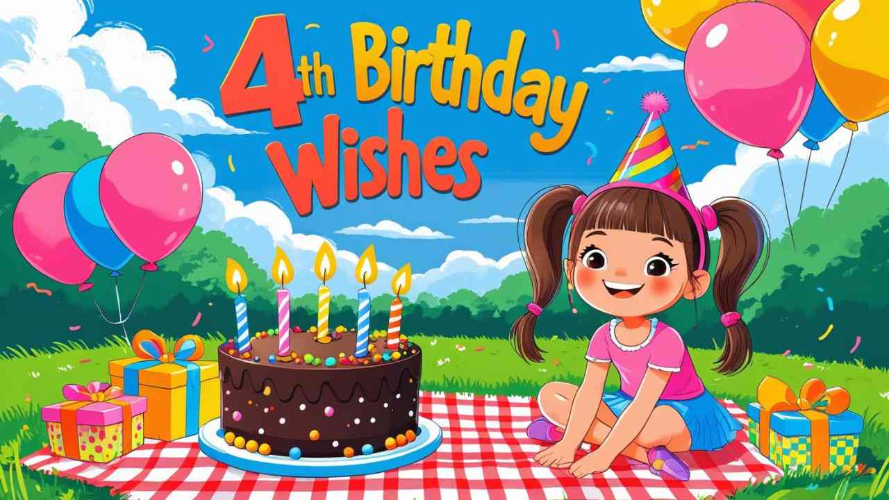 200+ Creative & Funny 4th Birthday Wishes - Wishesprovider