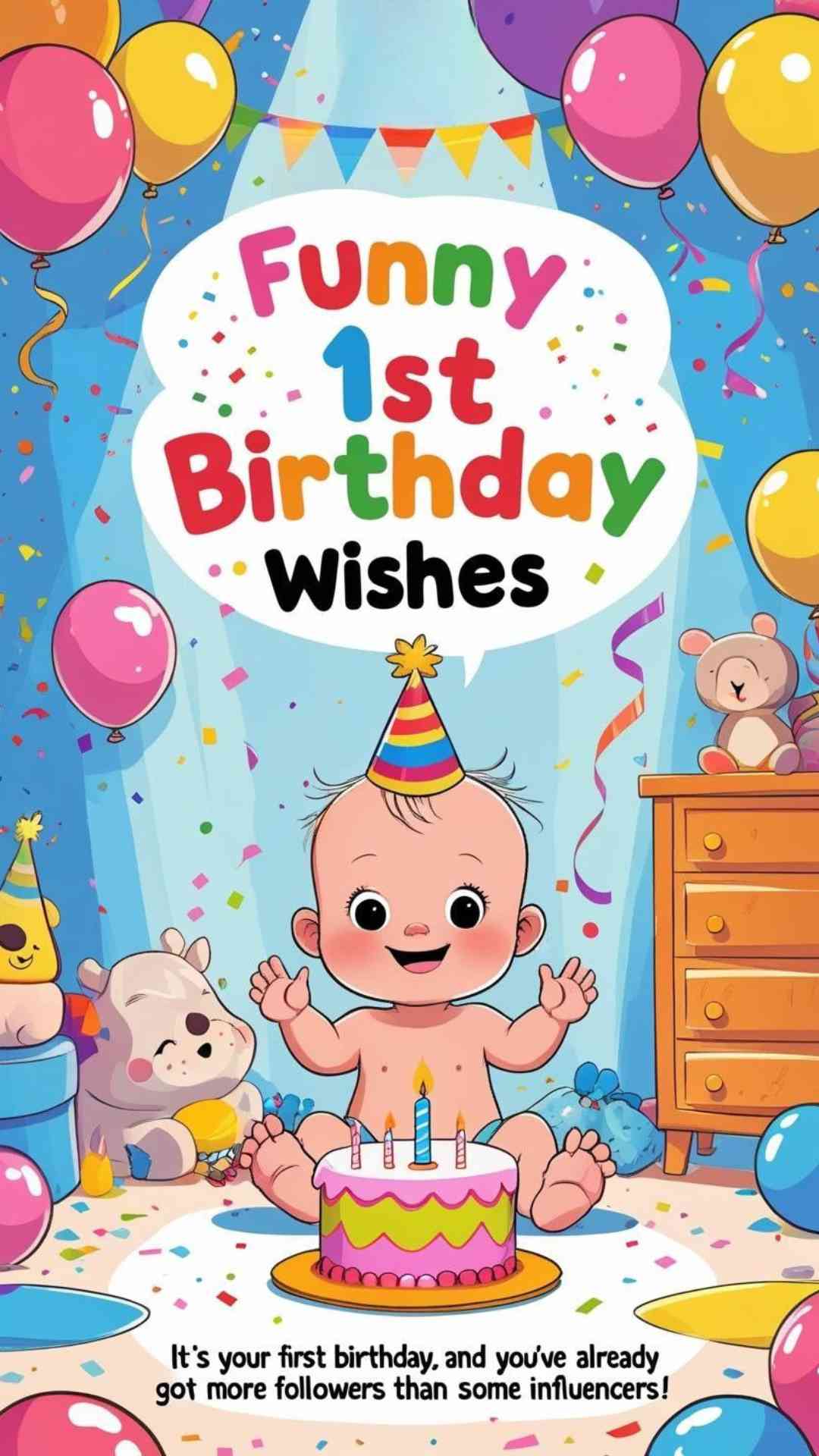 200+ Creative & Funny 1st Birthday Wishes - Wishesprovider