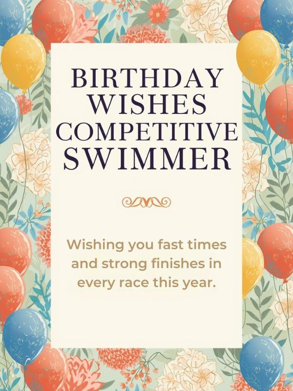 200+ Birthday Wishes for Swimmers - Wishesprovider