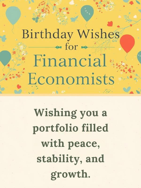200+ Birthday Wishes for Economists - Wishesprovider