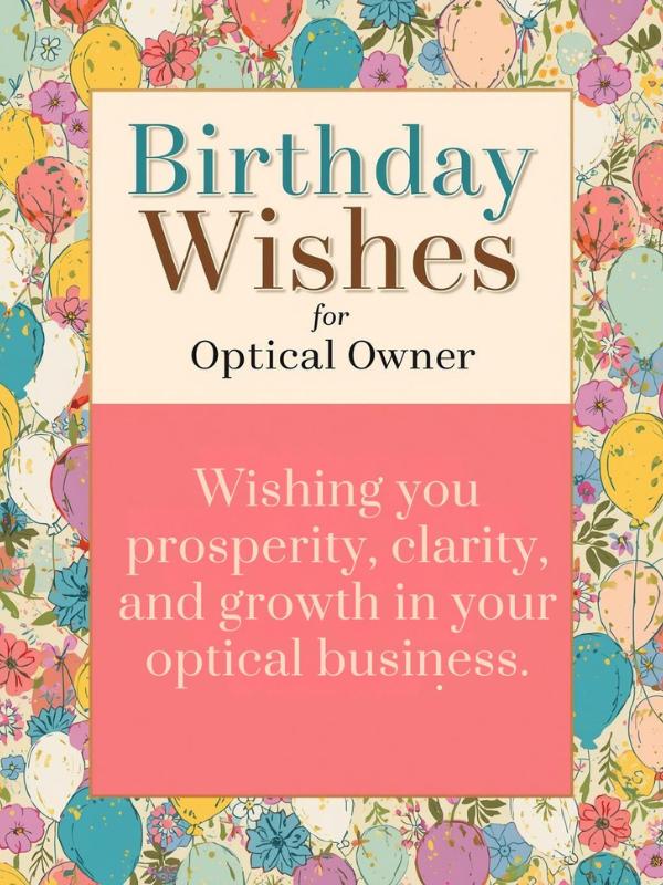 200+ Birthday Wishes for Optometrist - Wishesprovider