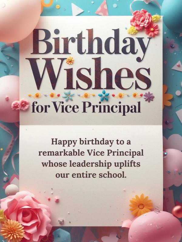 200+ Wishes for Vice Principal - Wishesprovider