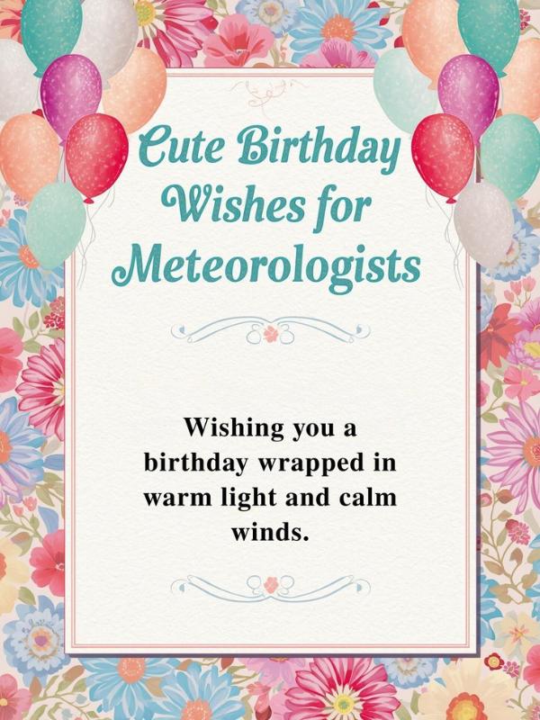200+ Birthday Wishes for Meteorologist - Wishesprovider