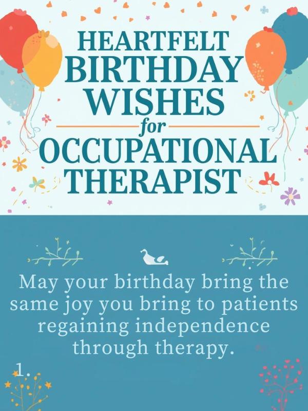 200+ Birthday Wishes for Occupational Therapist - Wishesprovider