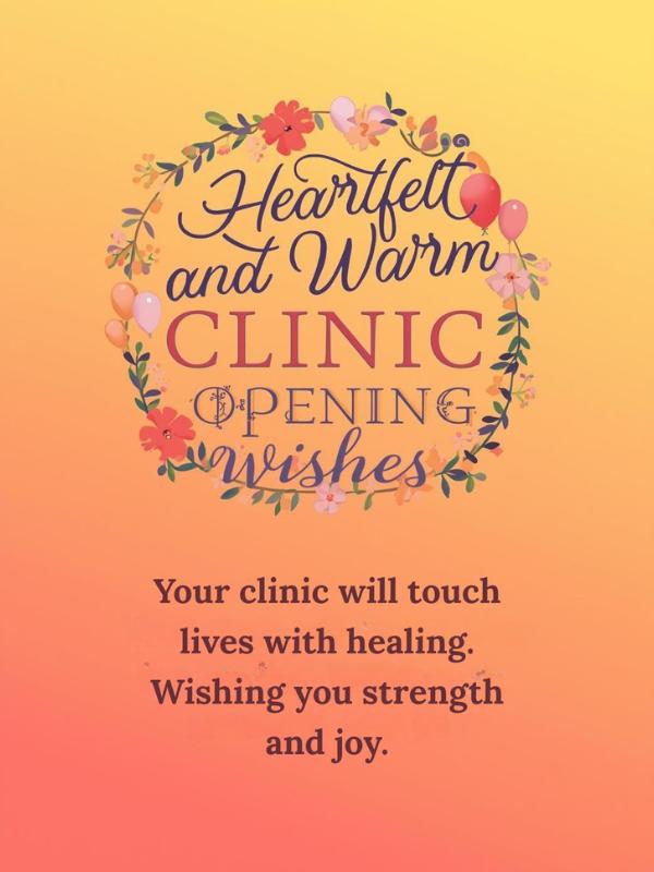 200+ Wishes for Clinic Opening - Wishesprovider