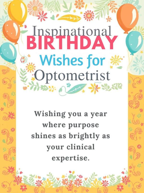 200+ Birthday Wishes for Optometrist - Wishesprovider