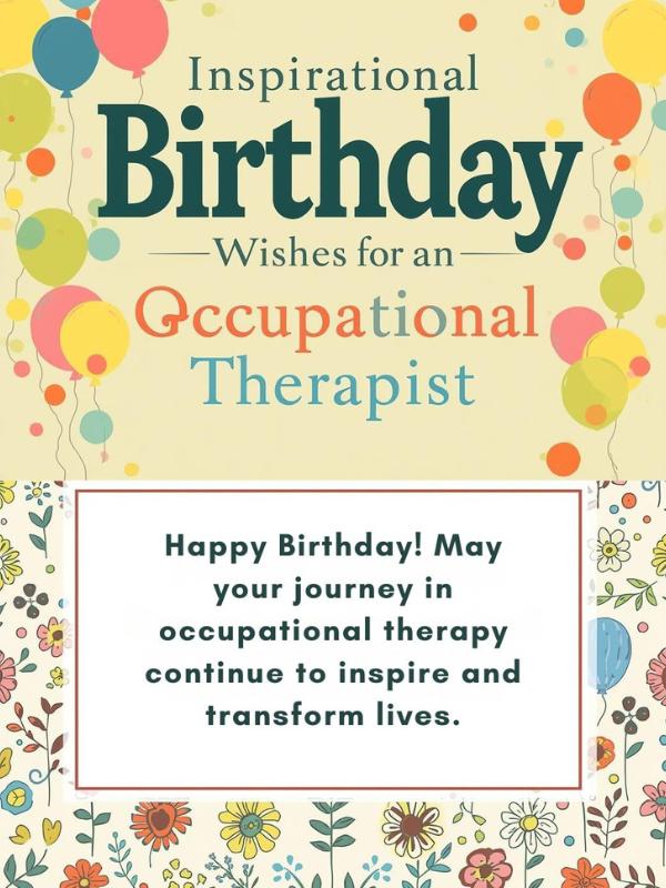 200+ Birthday Wishes for Occupational Therapist - Wishesprovider