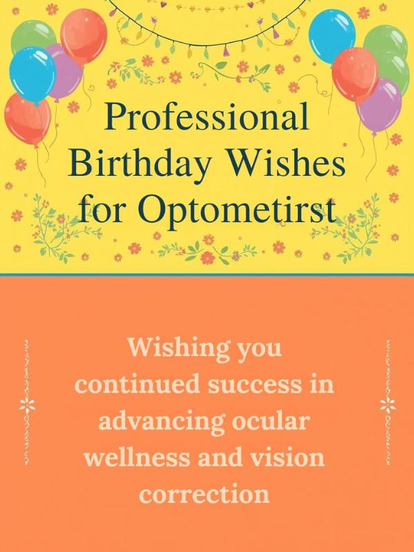 200+ Birthday Wishes for Optometrist - Wishesprovider