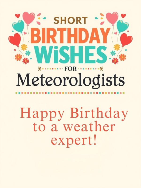 200+ Birthday Wishes for Meteorologist - Wishesprovider