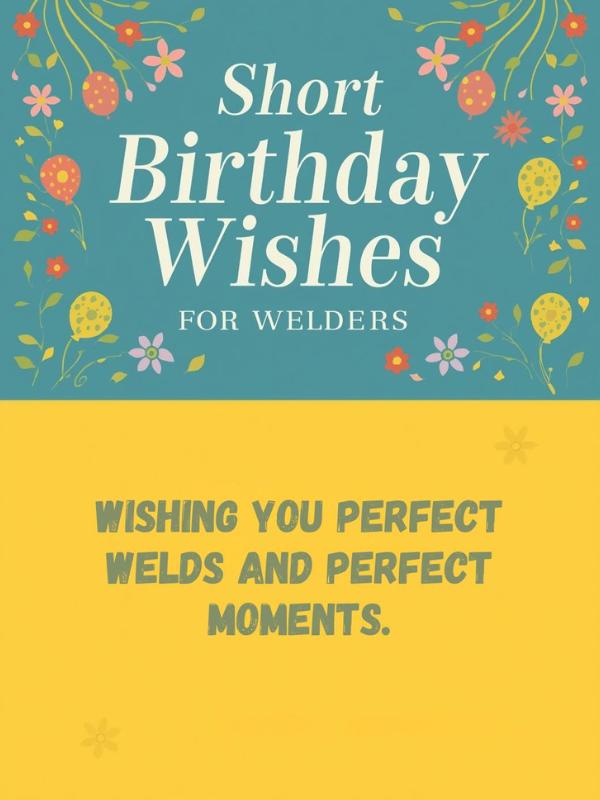 200+ Birthday Wishes for Welder - Wishesprovider