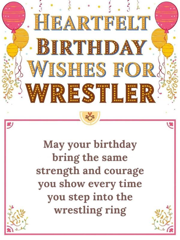 200+ Birthday Wishes for Wrestler - Wishesprovider